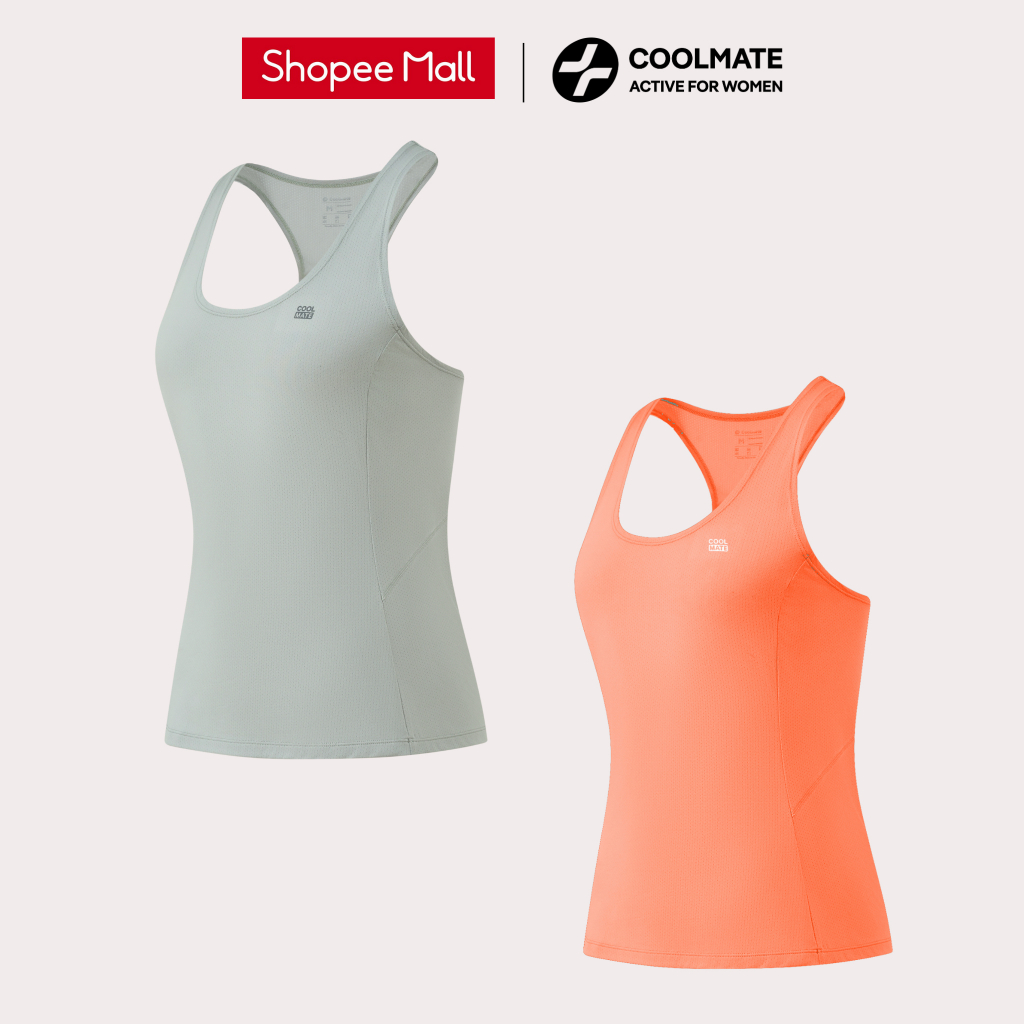 Combo 2 Áo Singlet thể thao nữ co giãn Slim Tee co giãn thoáng khí ...