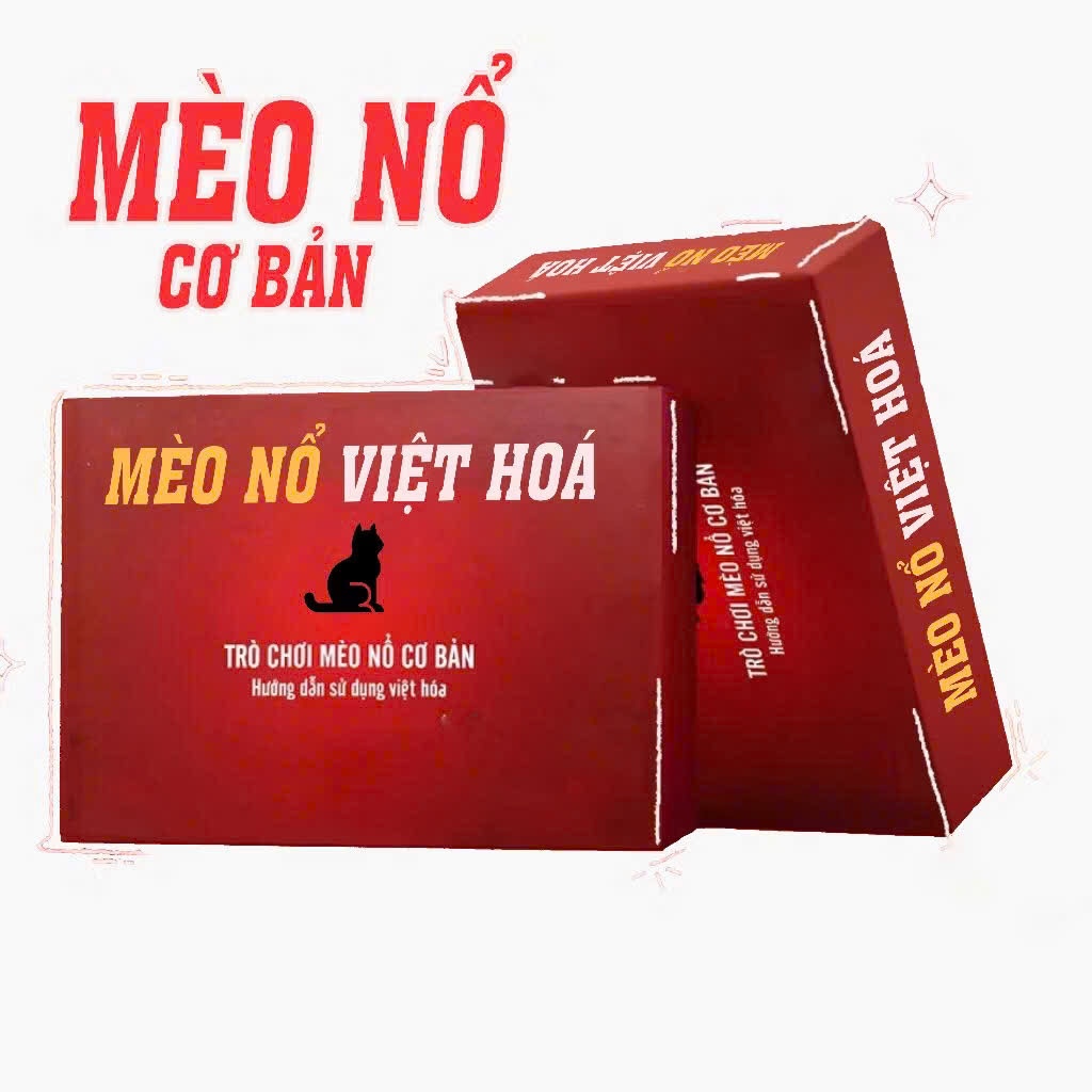 COMBO Full 8 phiên bản Mèo Nổ Mở Rộng VIỆT HÓA chất liệu giấy dày cán màng Cao Cấp, Mèo Nổ Tiếng ...