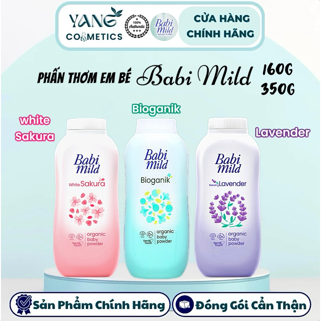 [350G] Phấn Thơm Em Bé Babi Mild Thái Lan, Phấn Thơm Babi Mild Organic ...