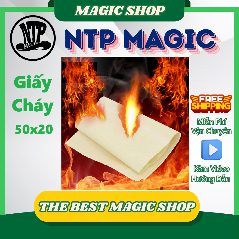 o thuật giấy cháy, giấy flash, flash paper magic hàng chuẩn cực nhạy ...