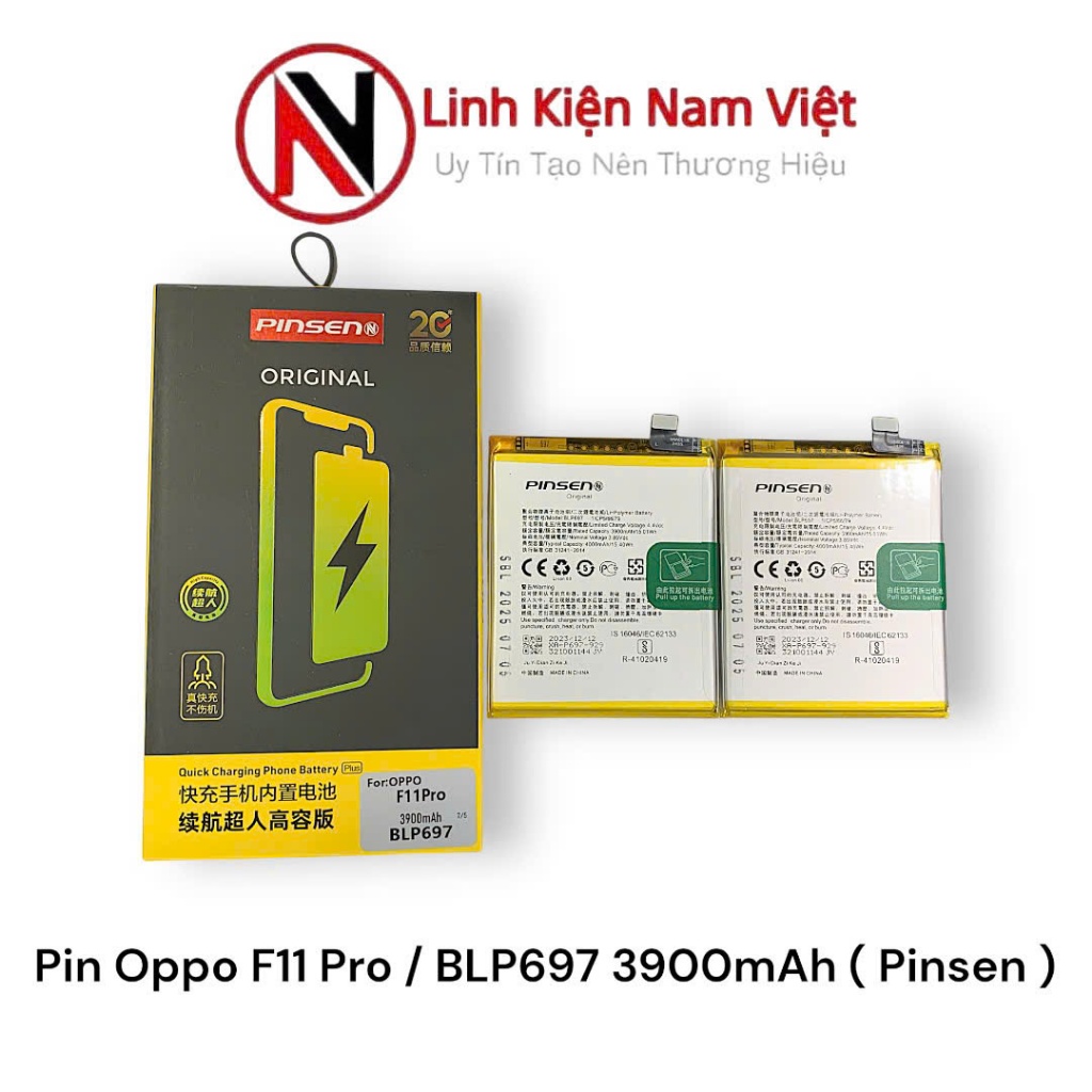 Pin Oppo F11 Pro / BLP697 3900mAh ( Pinsen ) - tặng kèm bộ vít mini ...