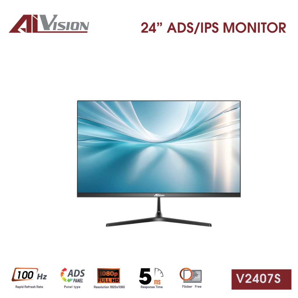 Màn hình phẳng Aivision V2407S (24inch / IPS / FHD / 100Hz / 5ms / Đen ...