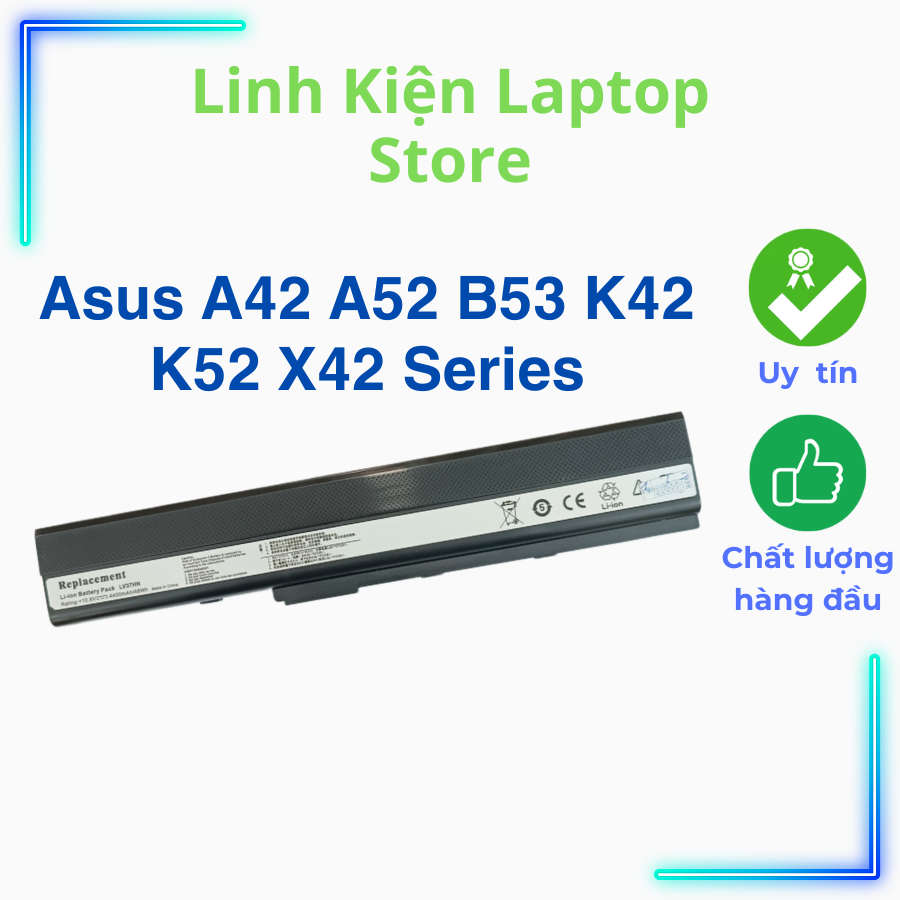 Pin Laptop Asus A42 A52 B53 K42 K52 X42 Series - Pin Asus New | Shopee ...