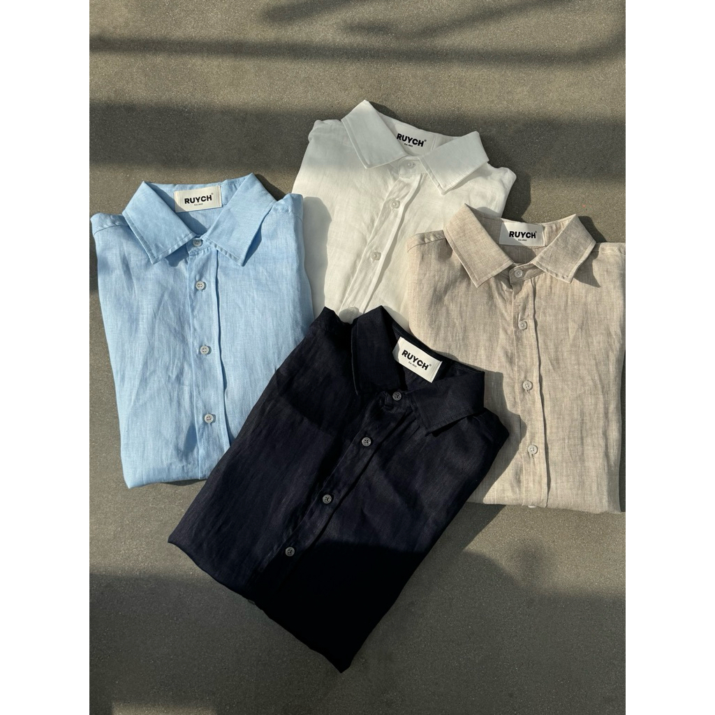 RUYCH| LINEN SHIRT 202509 | 100% LINEN VIP | Shopee Việt Nam
