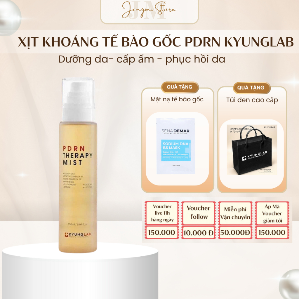 Combo 2 chai Xịt khoáng KyungLab PDRN Therapy Mist dưỡng ẩm phục hồi da ...