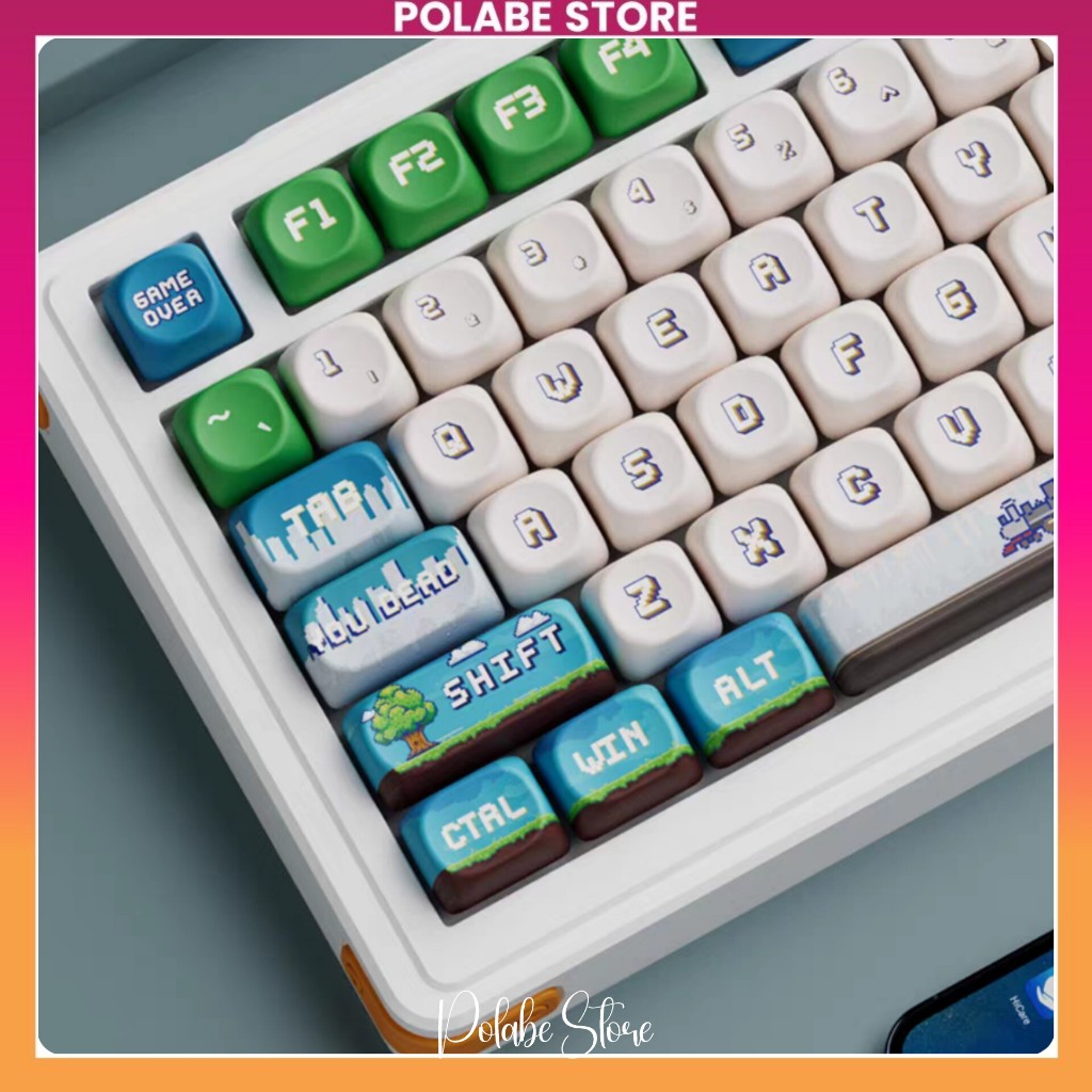 Keycap MOA Pixel 16bit Classic FC Profile Keycap game Mario hoạt hình ...
