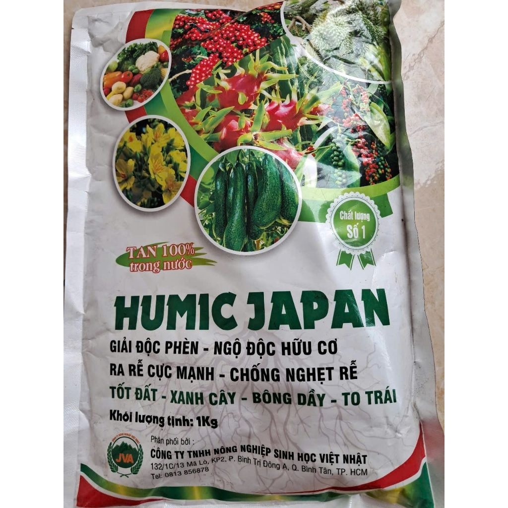 Phân Bón HUMIC JAPAN gói 1KG kích rễ cung cấp dinh dưỡng cho cây JVA ...
