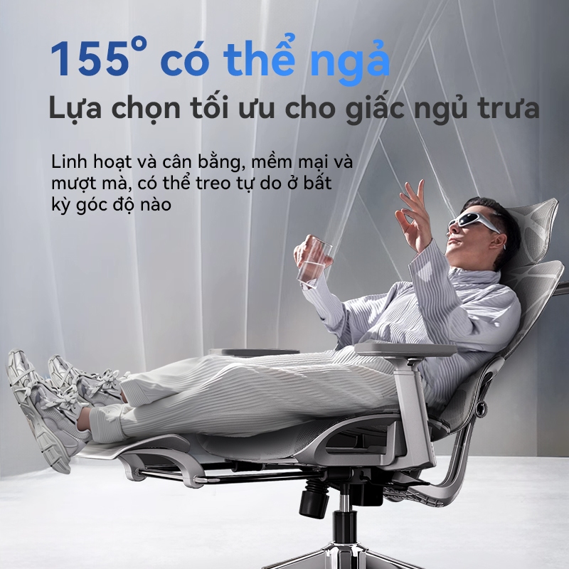 Xpanse LS900 ghế công thái học Nâng cấp chân thép, chịu tải 280KG, đệm ...