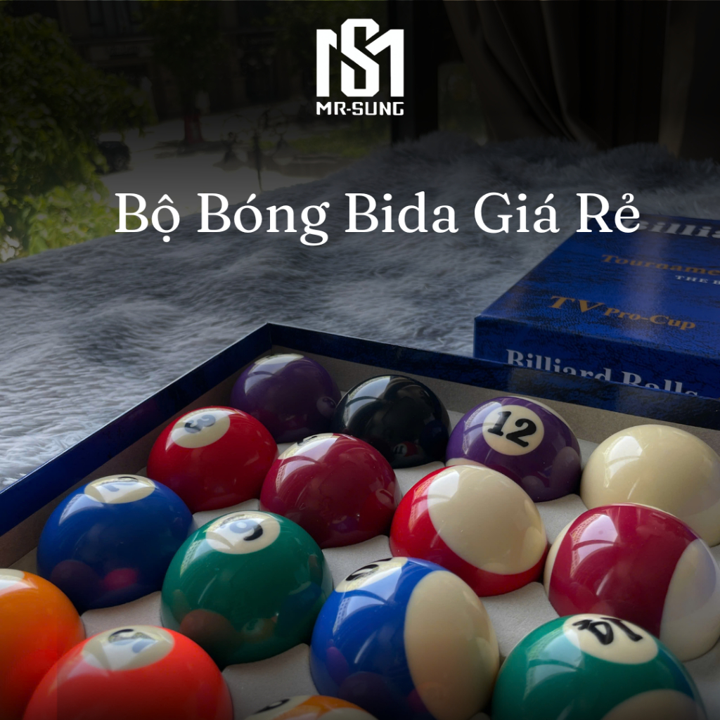 Bộ Bóng Theo Bàn chơi Lỗ cho Bàn Bida Nội Địa Aileex/Mr Sung/Rassion ...
