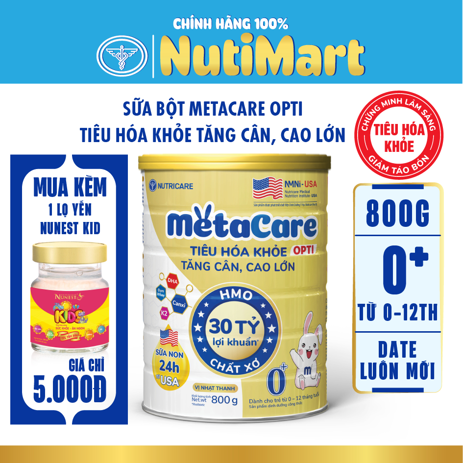 Sữa bột Metacare Opti Nutrcare sữa mát tiêu hóa tốt phát triển toàn diện 0+ | Shopee Việt Nam