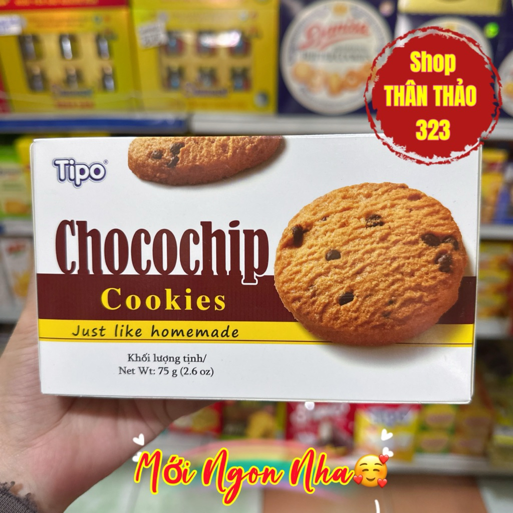 Bánh Tipo Cookies Chocochip Sô-cô-la Ngon Nha 75g | Shopee Việt Nam
