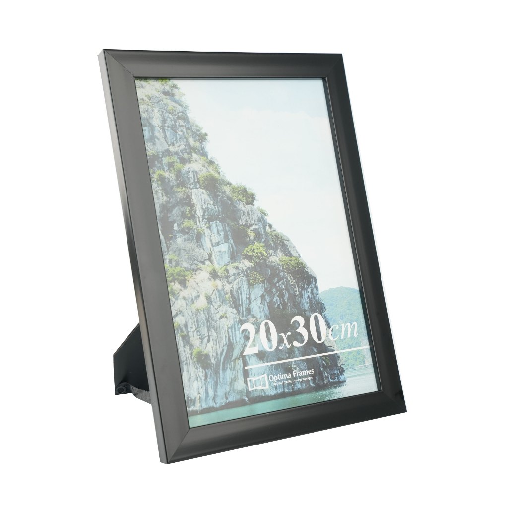 Khung ảnh nhựa màu đen 105-2 Optima Frames để bàn treo tường Có chân ...
