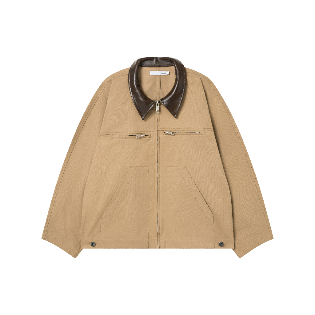 Áo Khoác Nâu Phối Cổ Da 67PERCENT/67% - COCOON DETROIT JACKET | Shopee Việt Nam