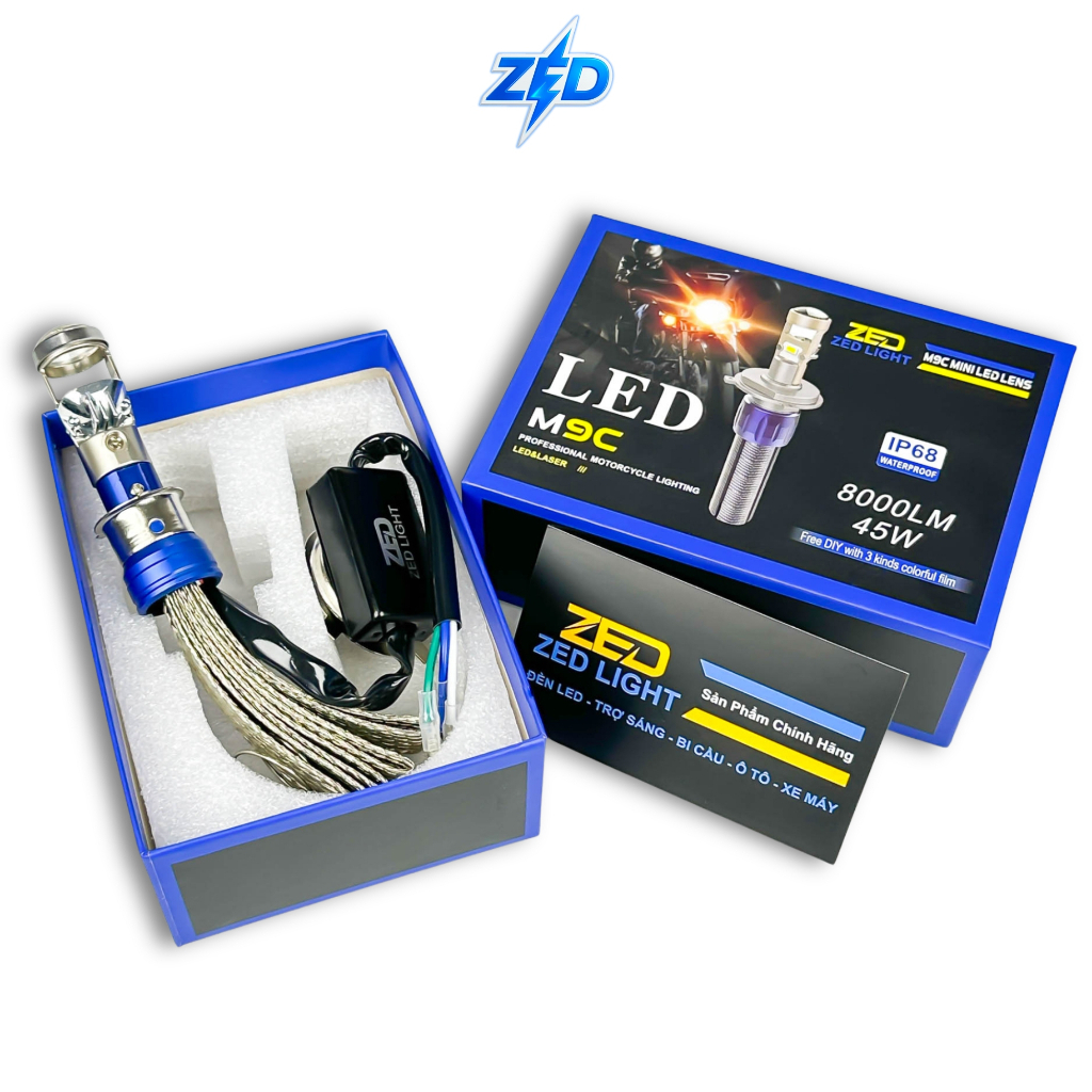 Đèn Pha LED Bi Cầu M9C ZED LIGHT - 45W Siêu Sáng, Chiếu Xa Trên 150m ...