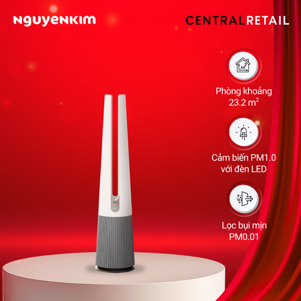 Máy lọc không khí LG PuriCare Aero Tower Hit FS15GPBK0.ABAE Be | Shopee ...