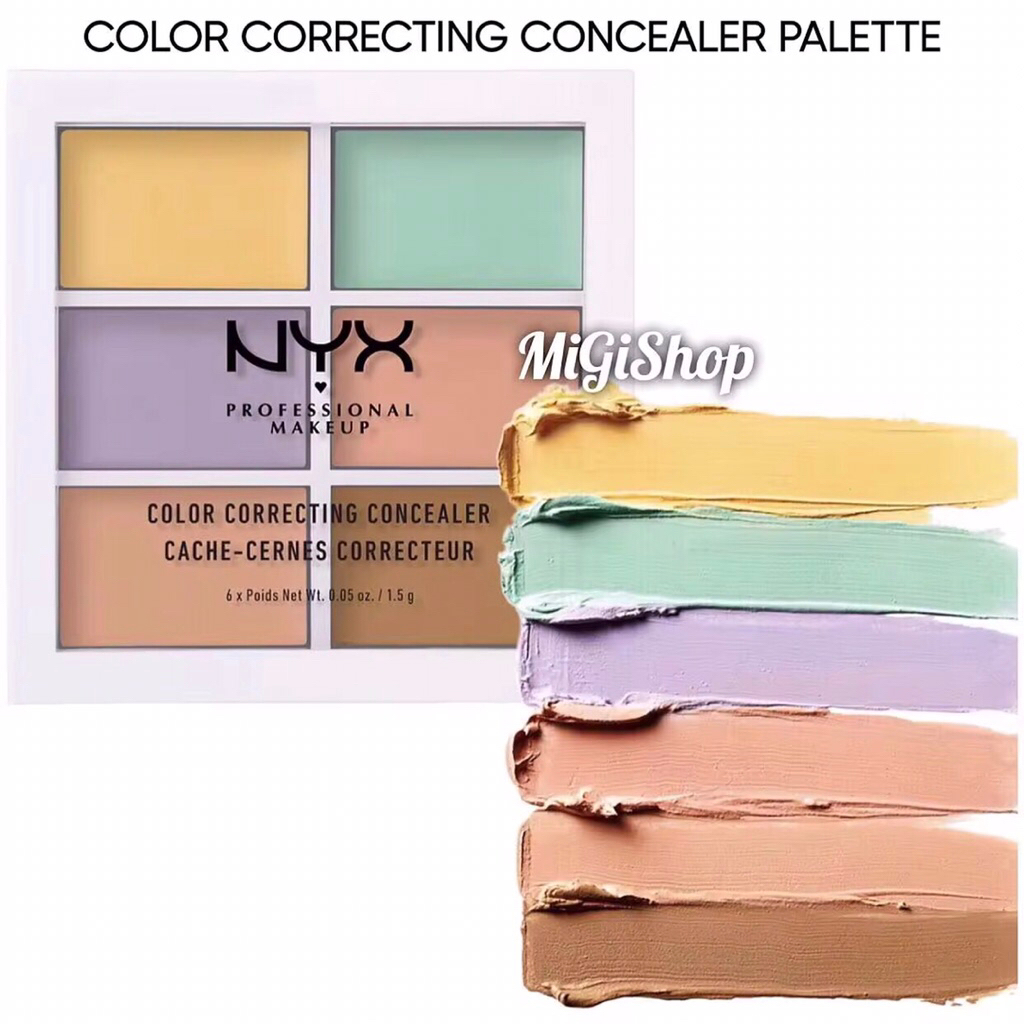 Bảng Che Khuyết Điểm Và Tạo Khối Nyx Color Correcting Concealer Palette ...