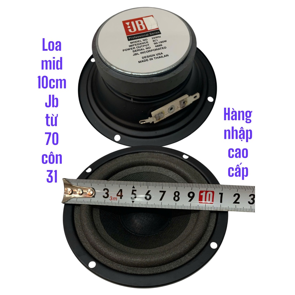Loa mid 10cm JB toàn vành 11,5cm - loa trung kín hậu - côn 31 - giá 1 ...