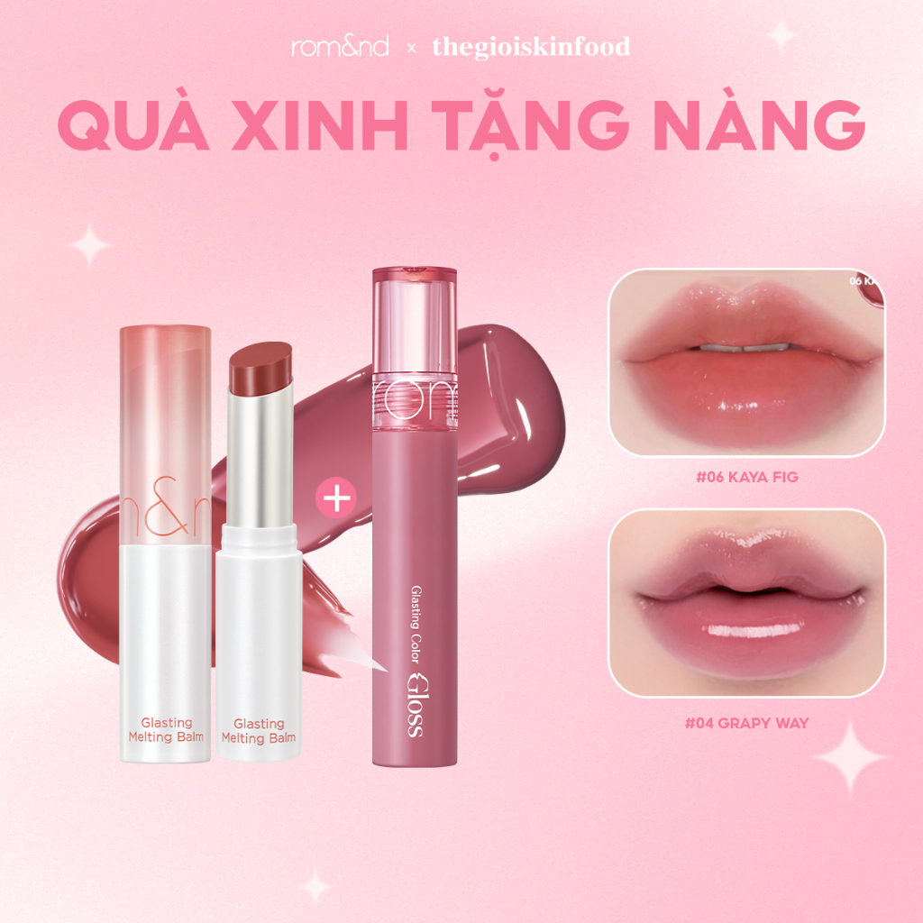 Combo son Romand - Romand Glasting Color Gloss (date) /Romand Glasting ...