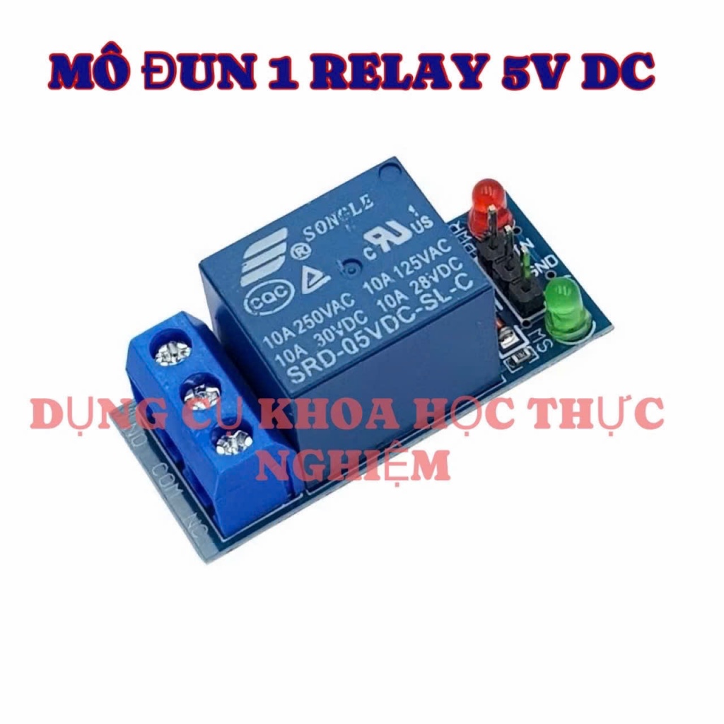 Module 1 Relay 5V DC 1 Kênh, Mô-đun Rơ Le Mức Thấp Hàng Mới 100% ...