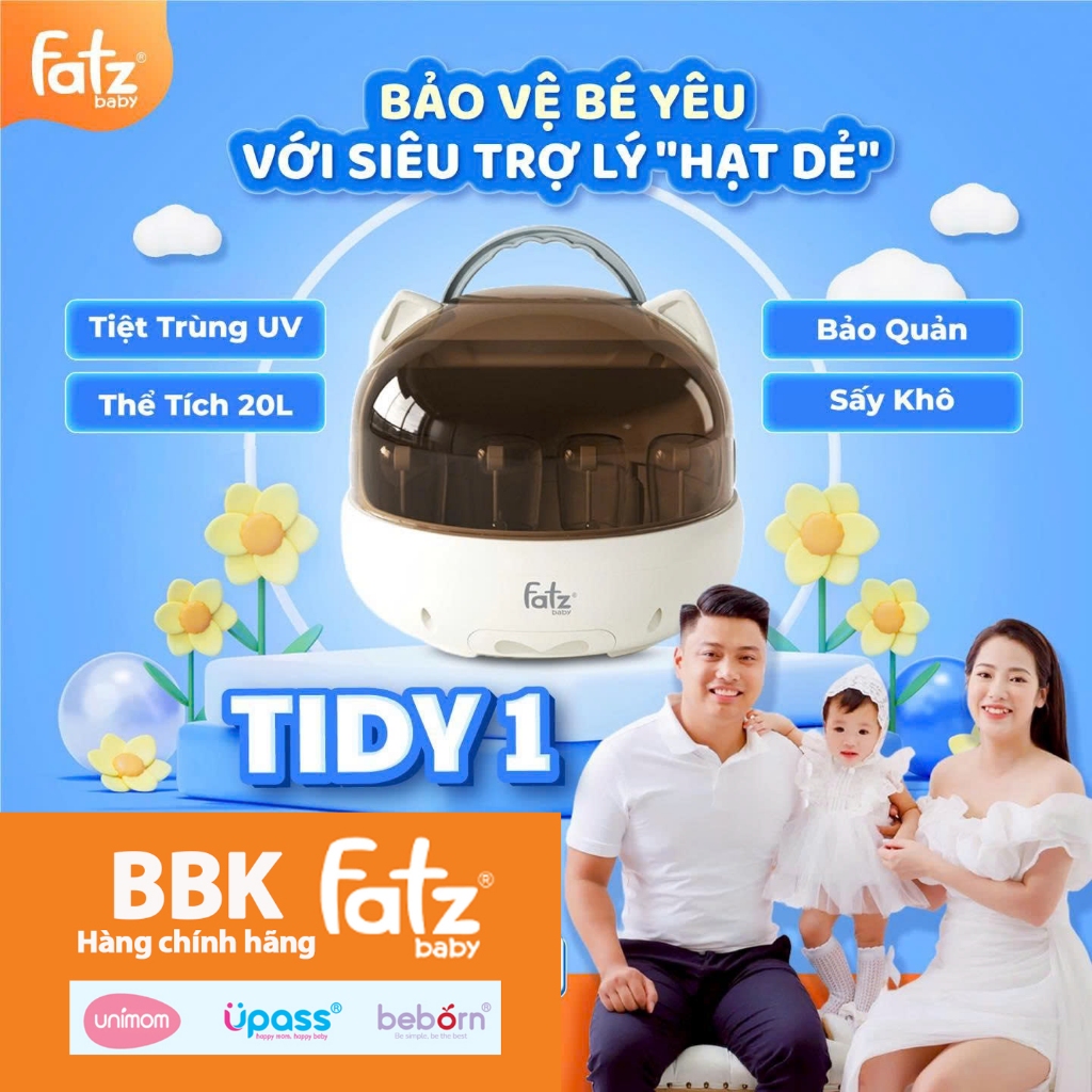Máy úp bình sữa UVC Fatz Baby - Tidy 1 (tiệt trùng/sấy khô/khử mùi/bảo ...