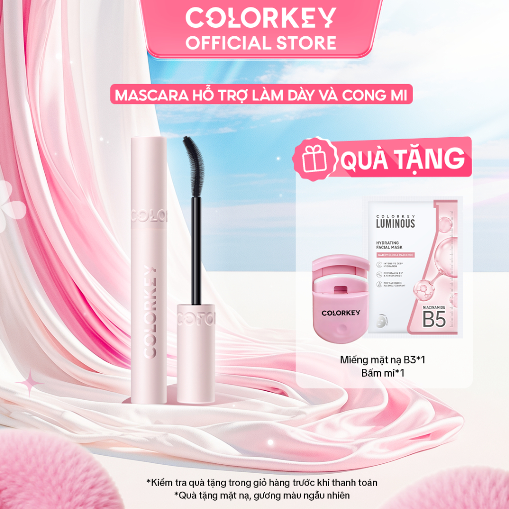 [LIVE] Mascara COLORKEY Hỗ Trợ Giúp Cong Và Dày Mi, Lâu Trôi, Chống ...