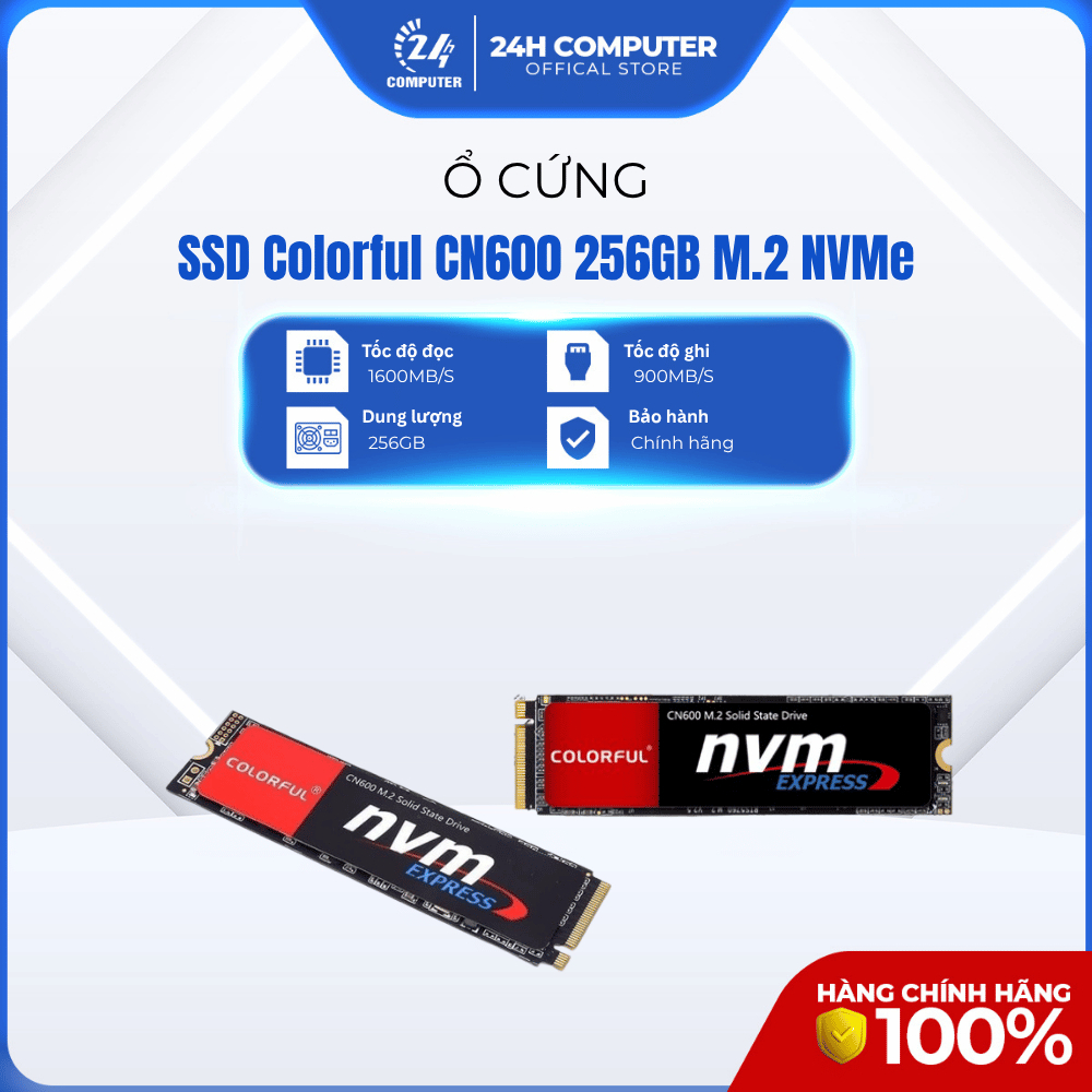 Ổ cứng SSD Colorful CN600 256GB M.2 NVMe - 24H COMPUTER | Shopee Việt Nam