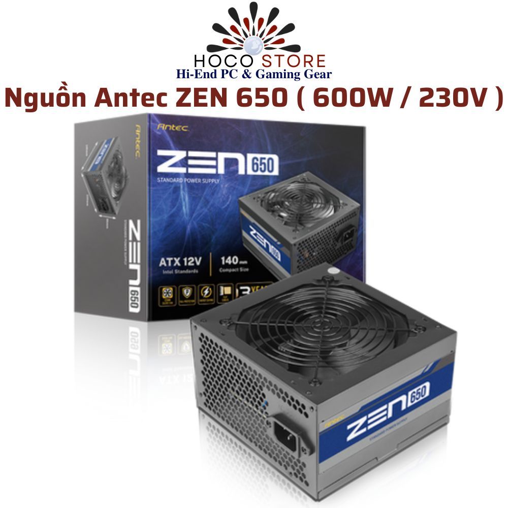 Nguồn Máy Tính PSU Antec ZEN 650 ( 600W / 230V ) l Hoco Store PC ...