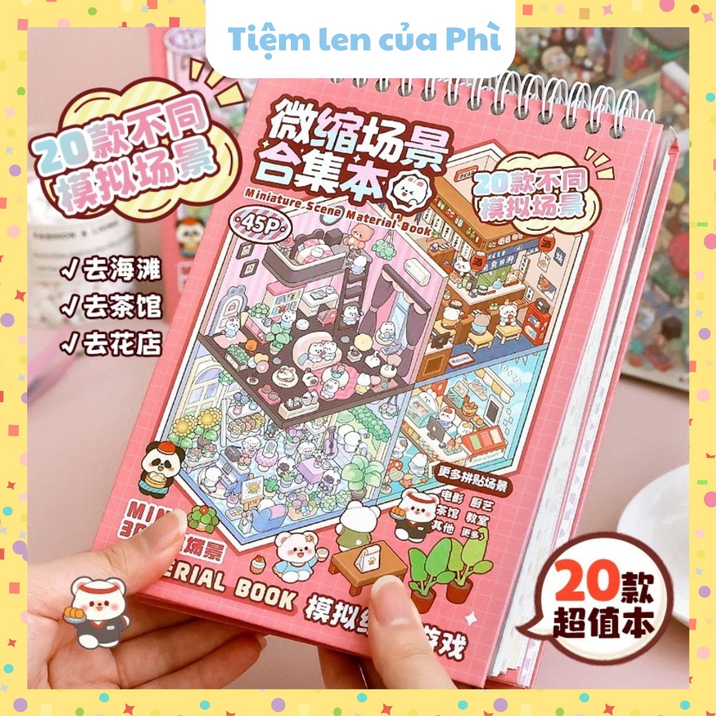 [SẴN] Tập sticker cảnh quan dán 3D chống nước size 19 x 13 cm | Shopee ...