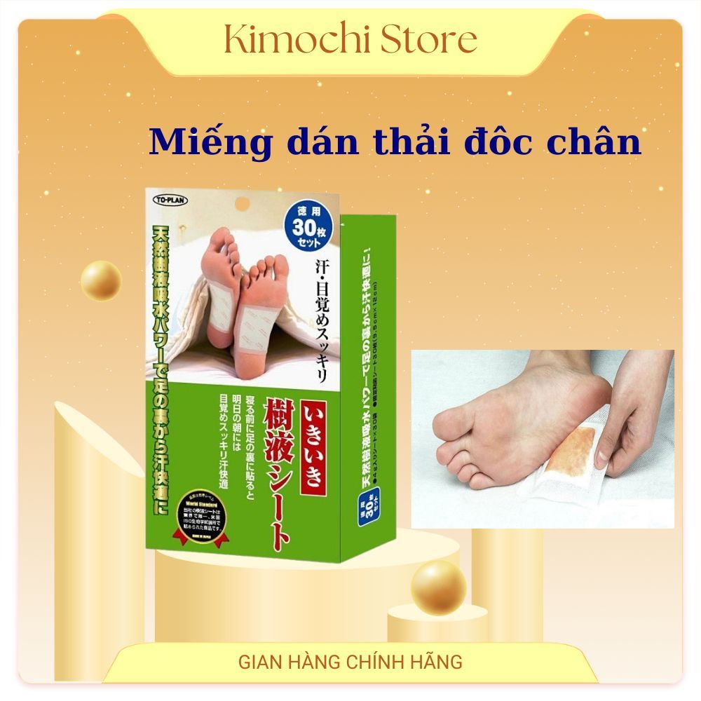 Miếng dán thải độc Chân Kenko To Plan Nhật Bản [Lẻ Miếng] Hộp 30 Miếng ...