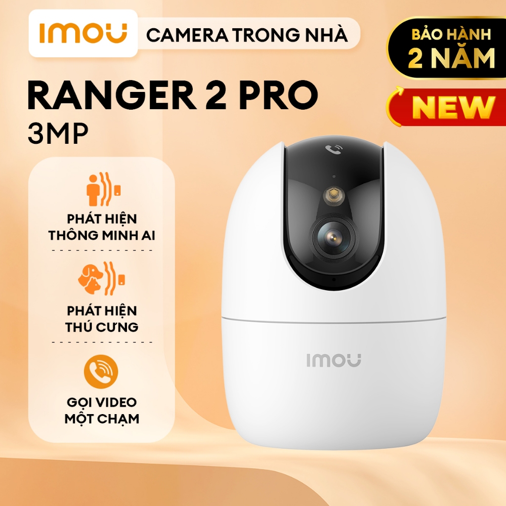 Imou Camera Wifi trong nhà Ranger 2 Pro 3MP I IPC-S2EP-3R1S I Wi-Fi 6 ...