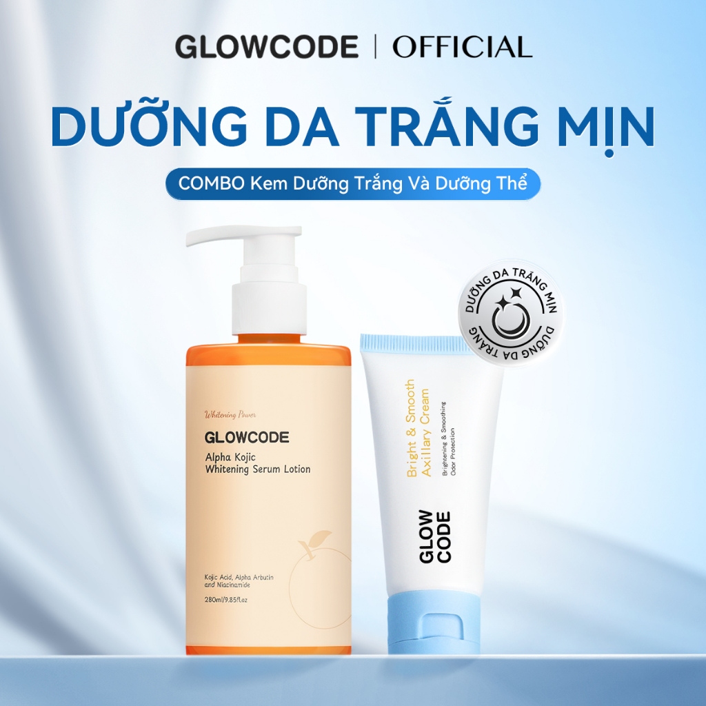 [MUA 2 GIẢM 10%] Combo Kem body trắng da và kem dưỡng thể Glowcode giảm ...