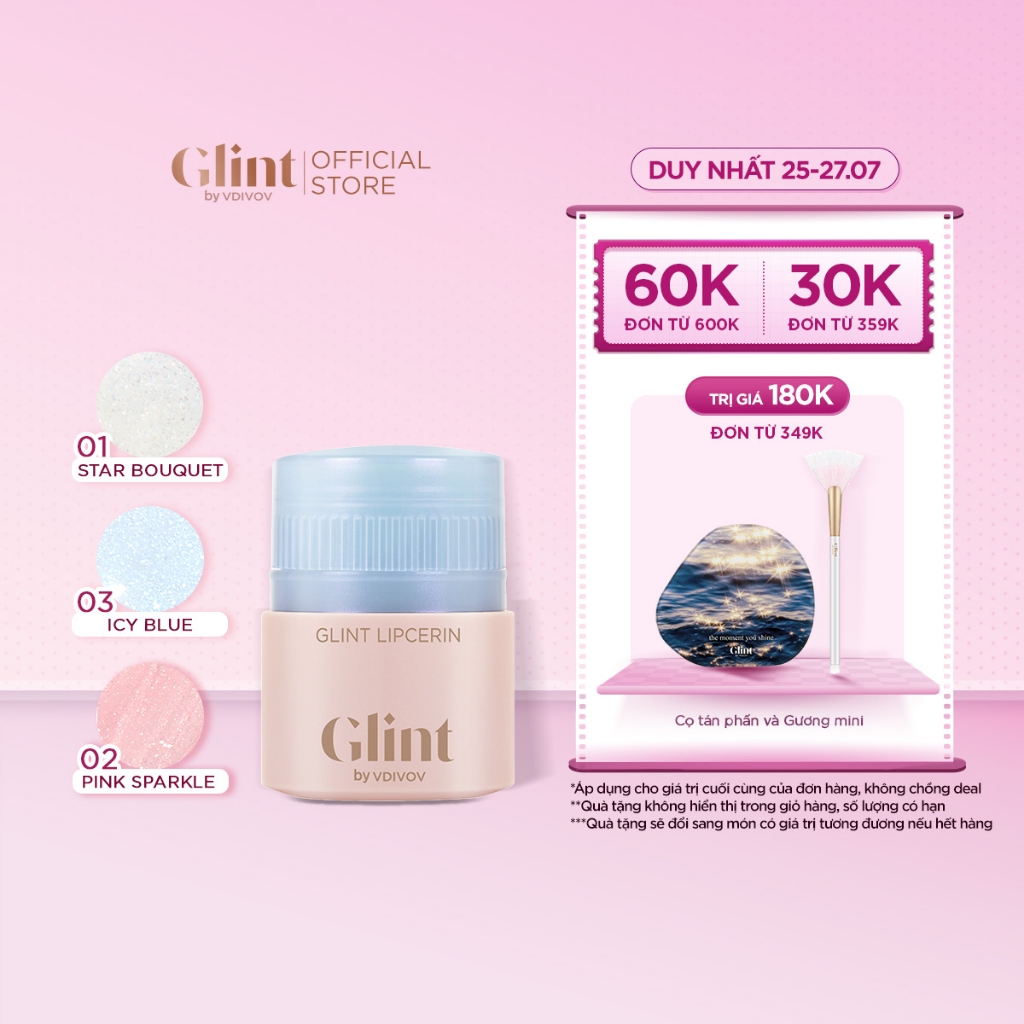 [Glint By VDIVOV Official] Dưỡng môi ẩm mượt căng mọng Glint Lipcerin 15ml | Shopee Việt Nam