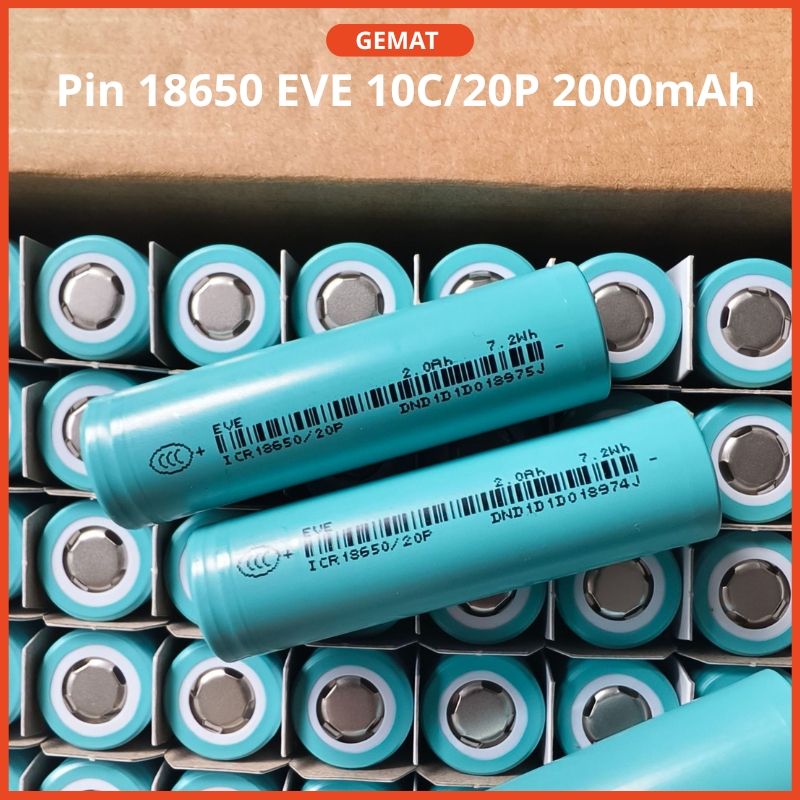 Pin 18650 EVE 20P Dung Lượng 2000mAh Xả 20a Nội Trở 12-14 Dùng Cho Máy Công Cụ Tải Cao Hàng Mới ...