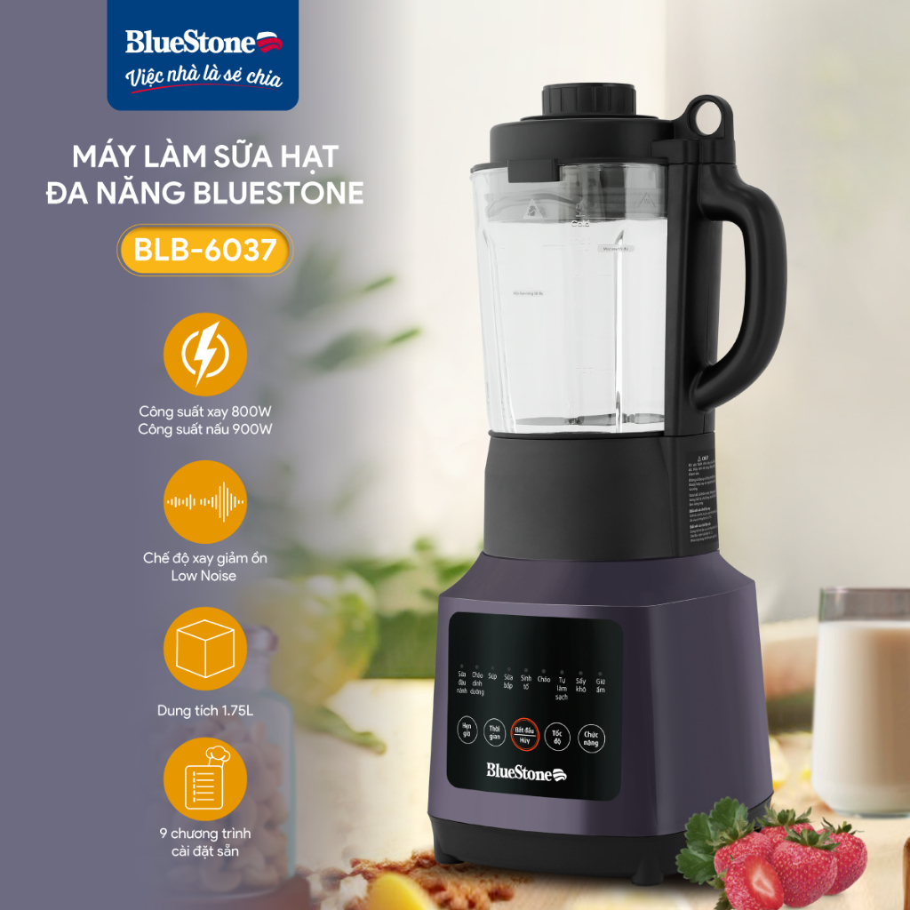 Máy xay nấu và Làm Sữa Hạt BlueStone BLB-6037 1.75 Lít - 800W - Bảo Hành 2 Năm | Shopee Việt Nam