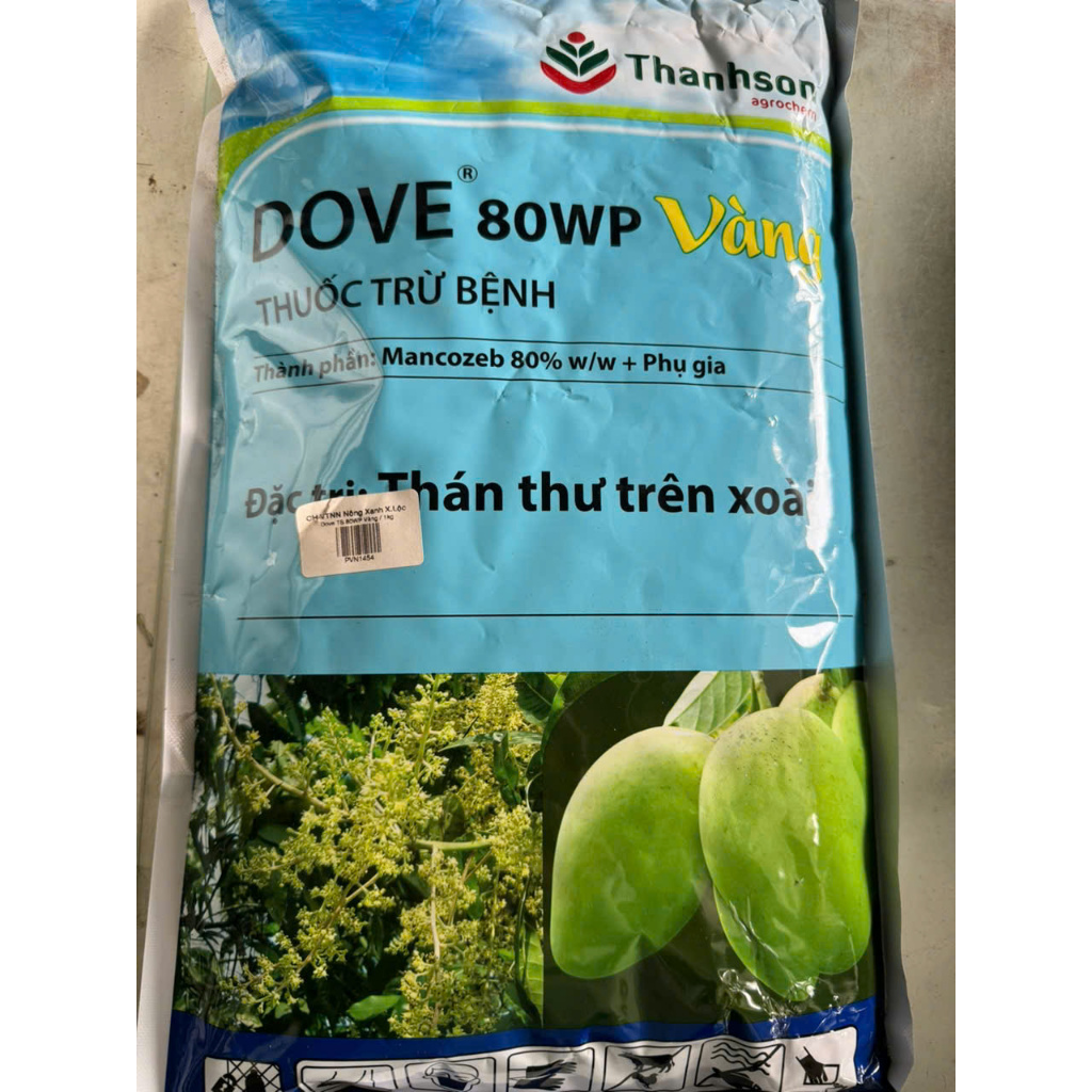 🌿 THUỐC TRỪ BỆNH DOVE 80WP VÀNG - ĐẶC TRỊ THÁN THƯ TRÊN XOÀI 🌿 | Shopee ...