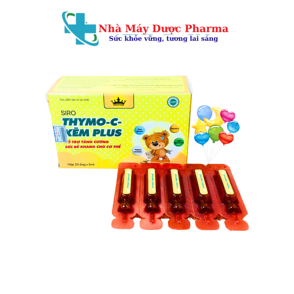 Siro Thymo - C - Kẽm Plus KINGPHAR Hỗ Trợ Tăng Cường Sức Đề Kháng Cho ...