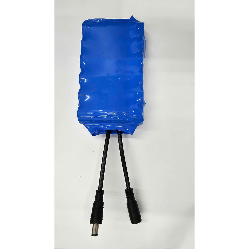 Pin sạc 18650 điện áp 12V dung lượng 4000mAh gồm 6 viên pin và nguồn ...