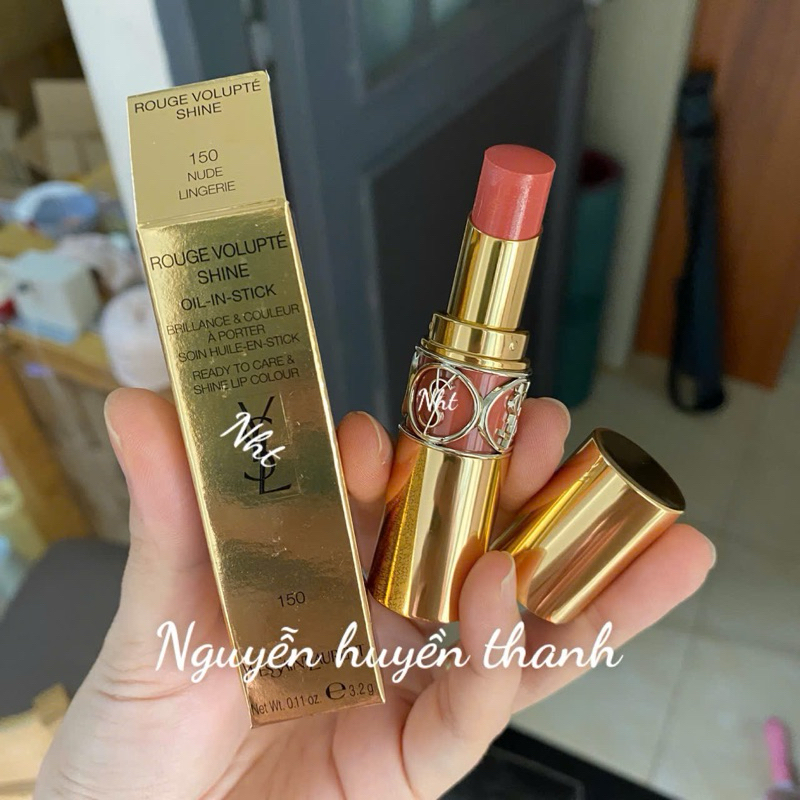 SON YSL VOLUPTE SHINE MÀU 150 fullbox fullsize | Shopee Việt Nam
