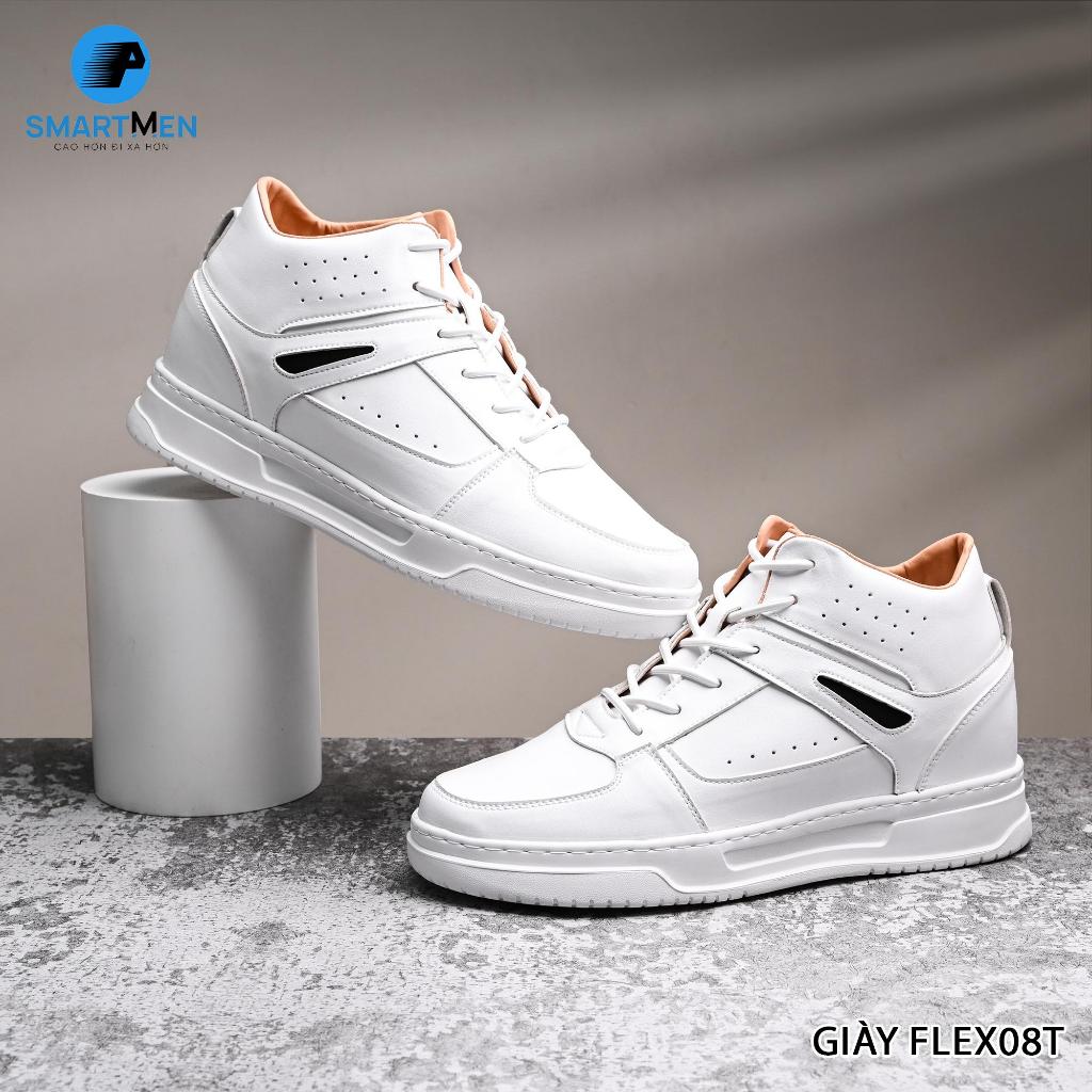 [Tăng 7-8cm] Giày Thể thao đế IP siêu nhẹ Smartmen FLEX-08-T, Tăng chiều cao 7-8cm, Da ...