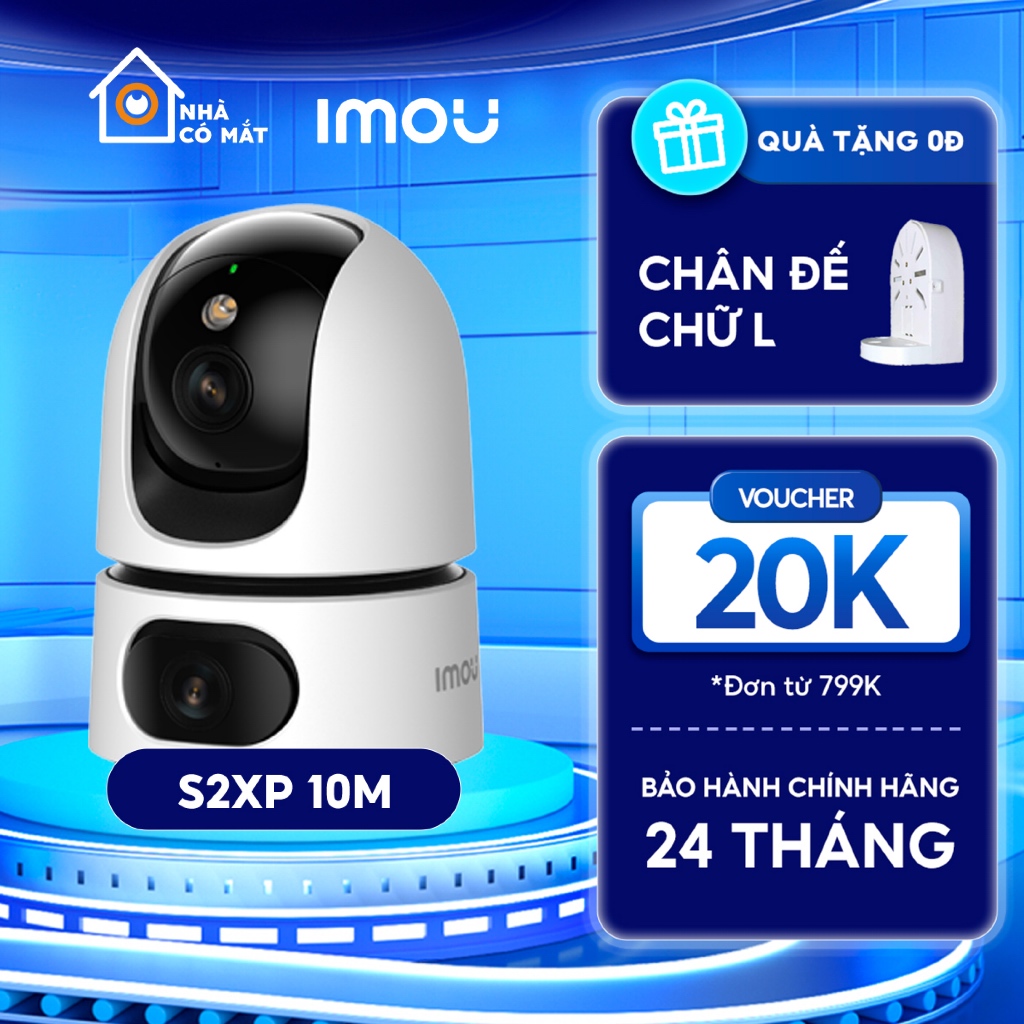 Camera WIFI IMOU 2 Mắt Ranger Dual 6MP/10MP, S2XP/S2XEP Xoay 360 độ Bảo ...
