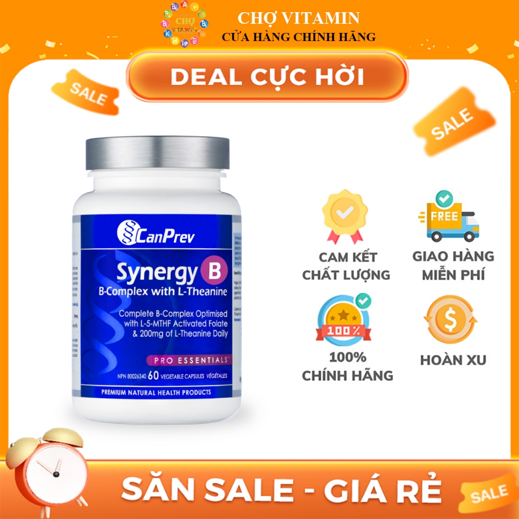 CanPrev Synergy B Complex with L-Theanine - Bổ Sung Vitamin B Tổng Hợp ...