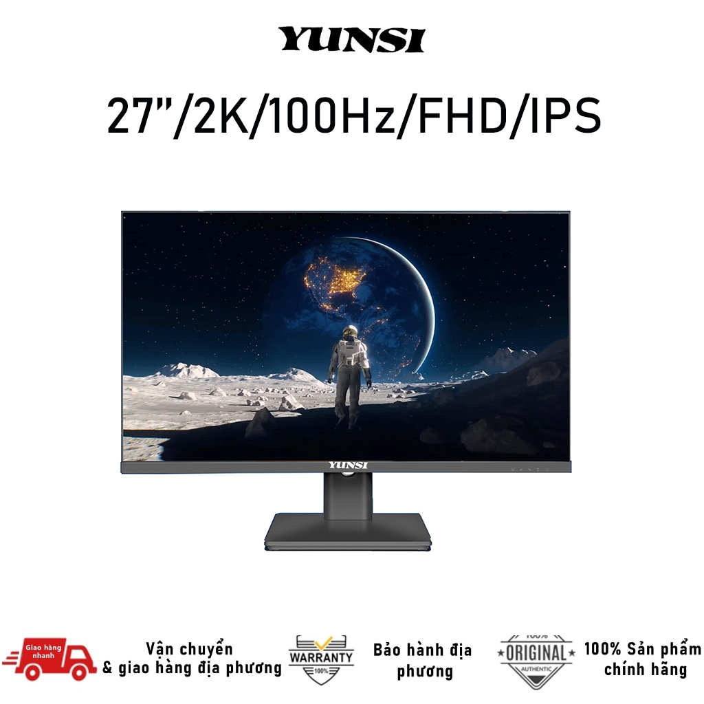 Màn hình máy tính YUNSI Y270GW 2K/27inch/FHD/IPS/100HZ/1ms | Shopee ...