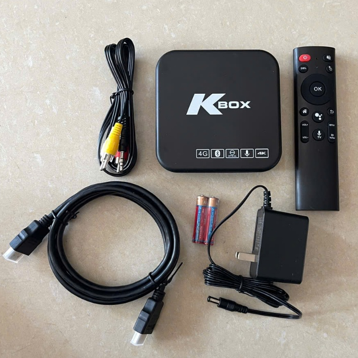 Android Box KBOX 4+32GB,Android 13.0 4K WIFI băng tần kép, kết nối Bluetooth,Xem youtube,truyền ...
