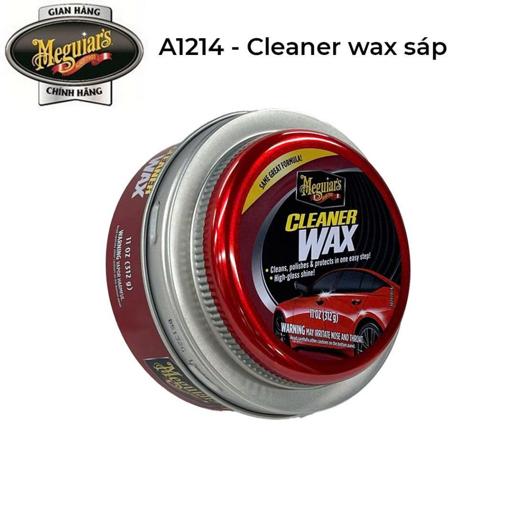Meguiar's [MẪU MỚI] Sáp wax bóng bề mặt sơn ô tô - Paste Wax Cleaner ...
