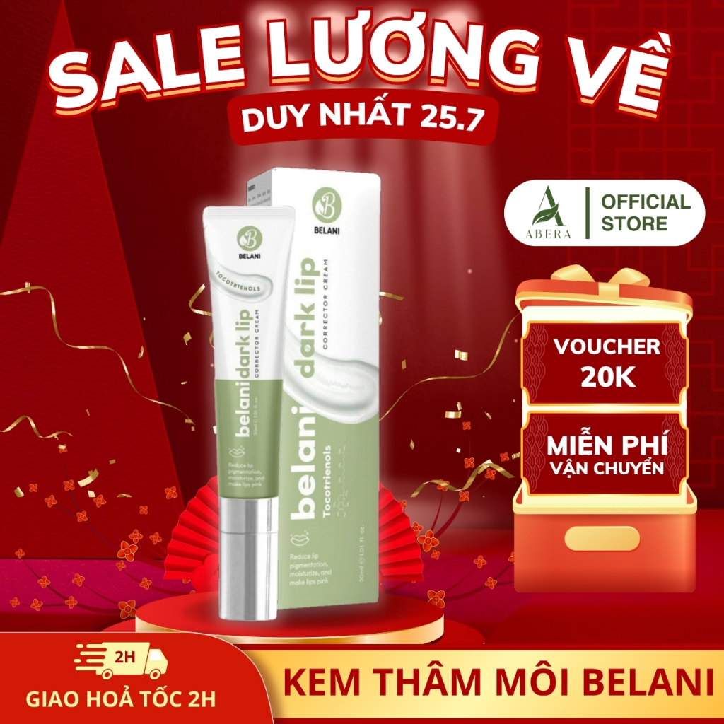 Kem Thâm Môi Belani 15ml – Giảm Thâm Môi, Dưỡng Ẩm Ngừa Khô Môi, Giúp ...