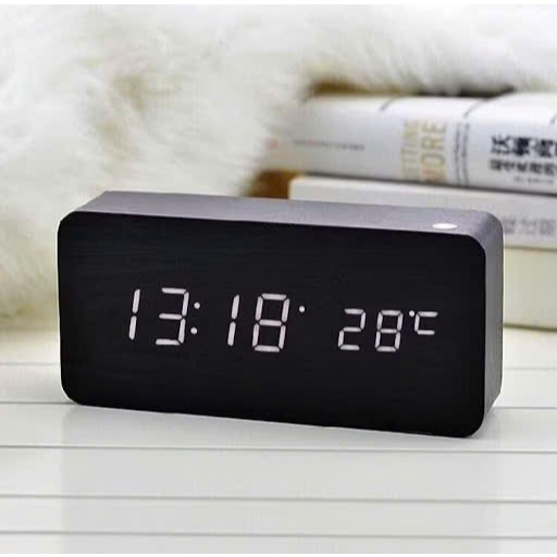 Đồng hồ Led để bàn LED sáng báo thời gian nhiệt độ báo thức JUNWEI gồm ...