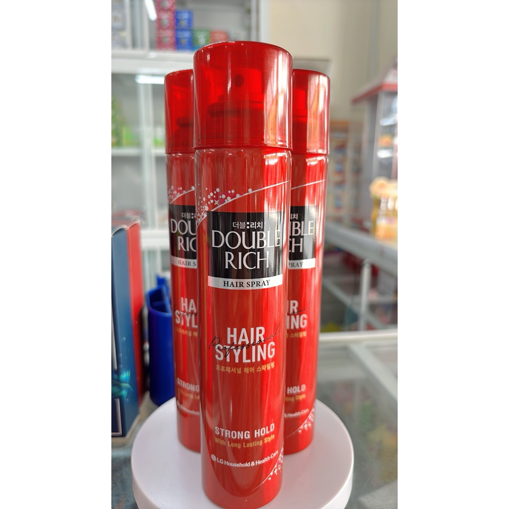 Keo xịt giữ nếp tóc Double Rich Hair Spray 170ml | Shopee Việt Nam