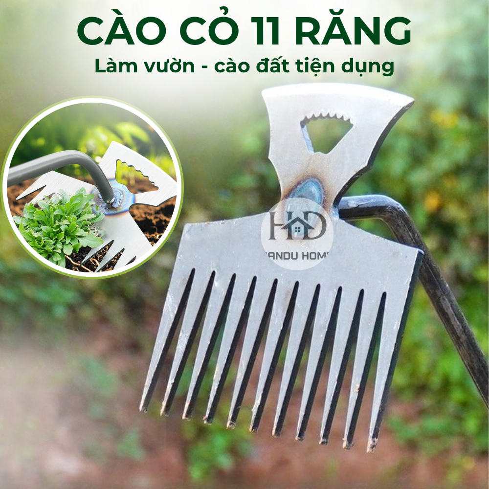 Cuốc Cào Cỏ Dại, Làm Vườn, Nương Rẫy, Cào 11 Răng Xới Cỏ Dại Chuyên ...