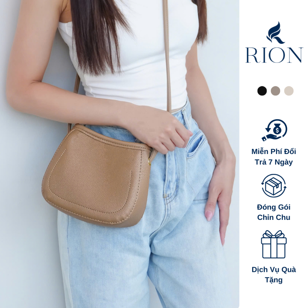Túi Đeo Chéo Mini RION Da Mềm Tặng Kèm Ví Da Nhỏ Gọn Xinh Xắn DT01 | Shopee Việt Nam