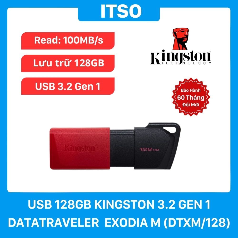 USB 128GB Kingston 3.2 DataTraveler Exodia M (DTXM/128GB) chính hãng | Shopee Việt Nam
